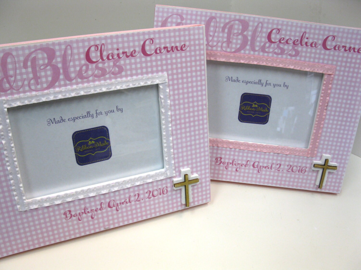 TWIN Baptism/ Christening Frames - Etsy