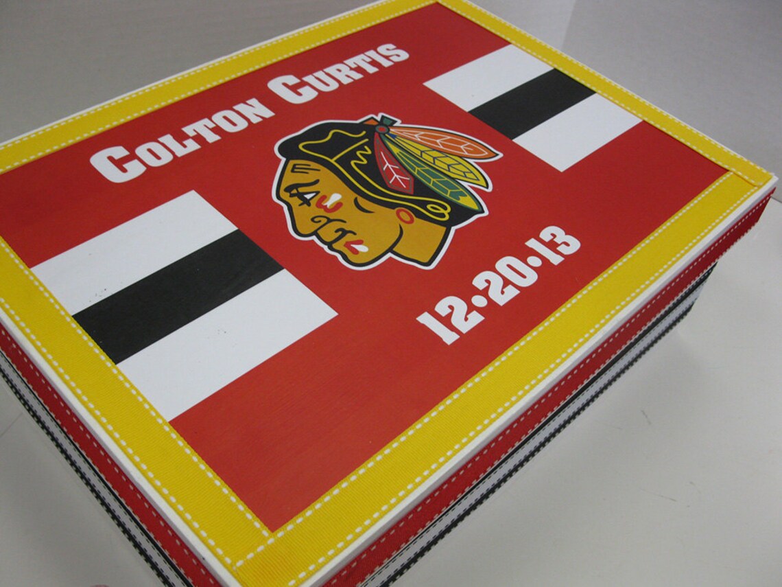 Chicago Blackhawk Keepsake Box Personalized for Your Blackhawk - Etsy