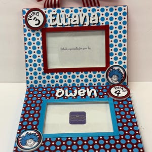 Thing 1 and Thing 2 Hanging Frame - Etsy