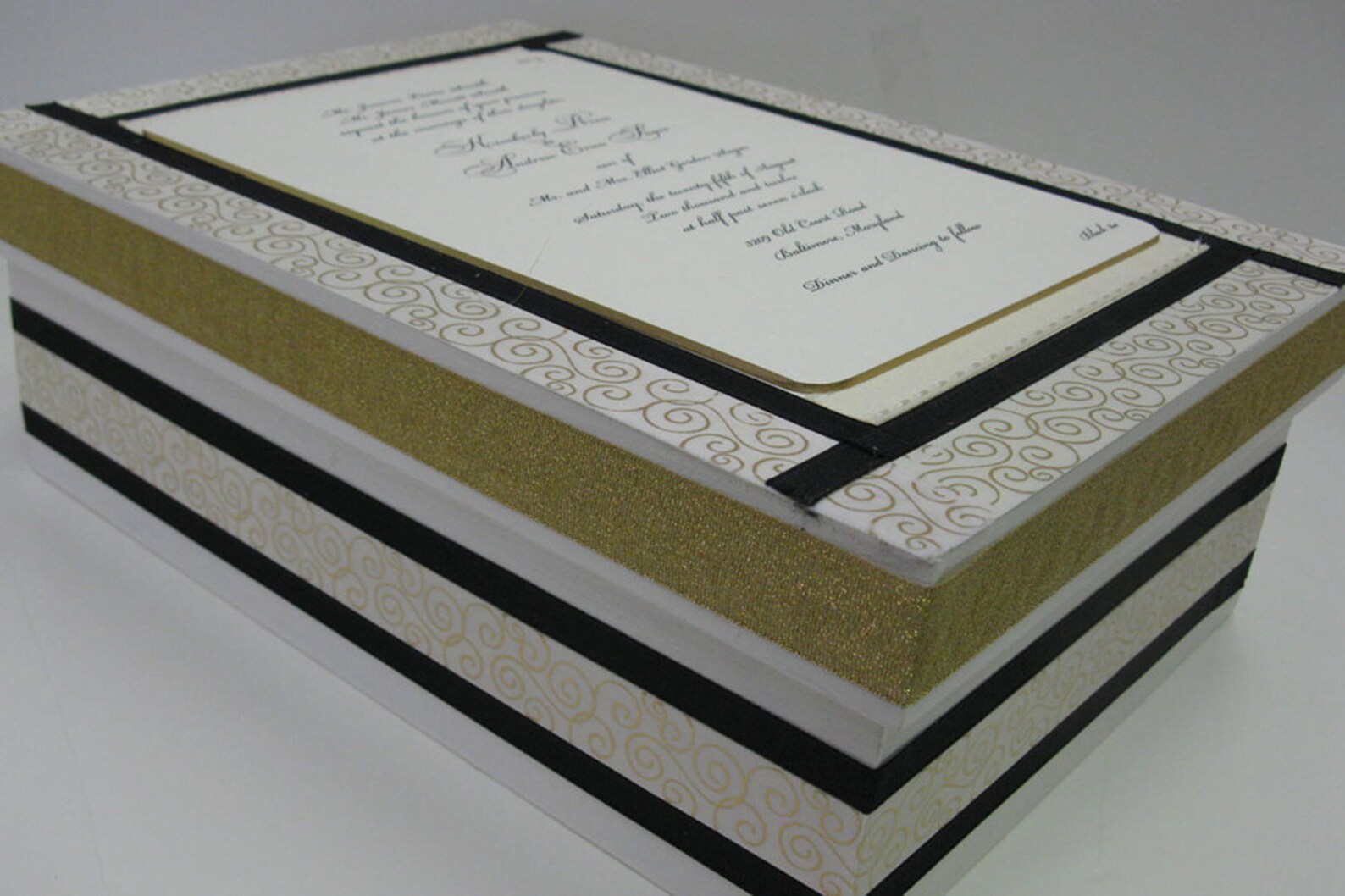 Wedding Invitation Memory Keepsake Box-custom Made - Etsy