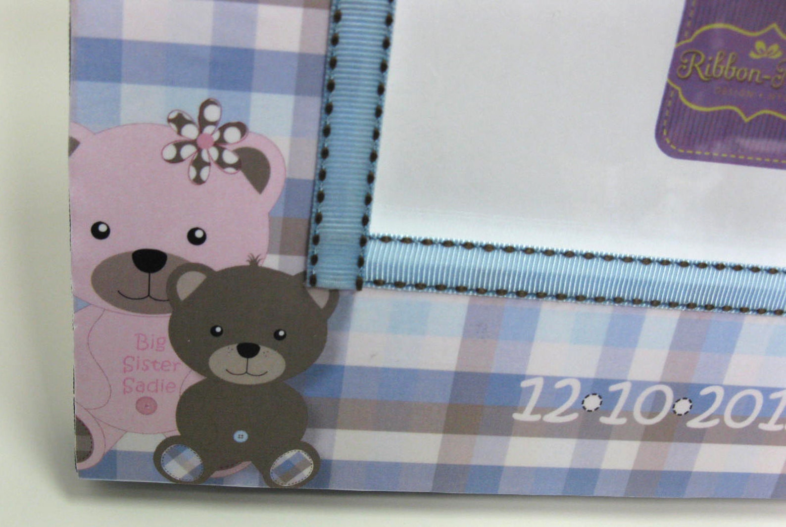 Baby Boy Teddy Bear Personalized Frame - Etsy