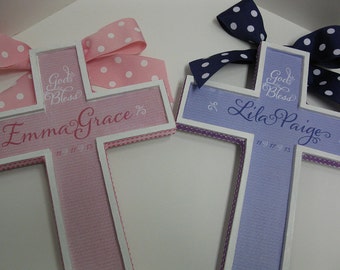 GIFT SET of Twin Cross Baptism Christianity Set to Honor a | Etsy