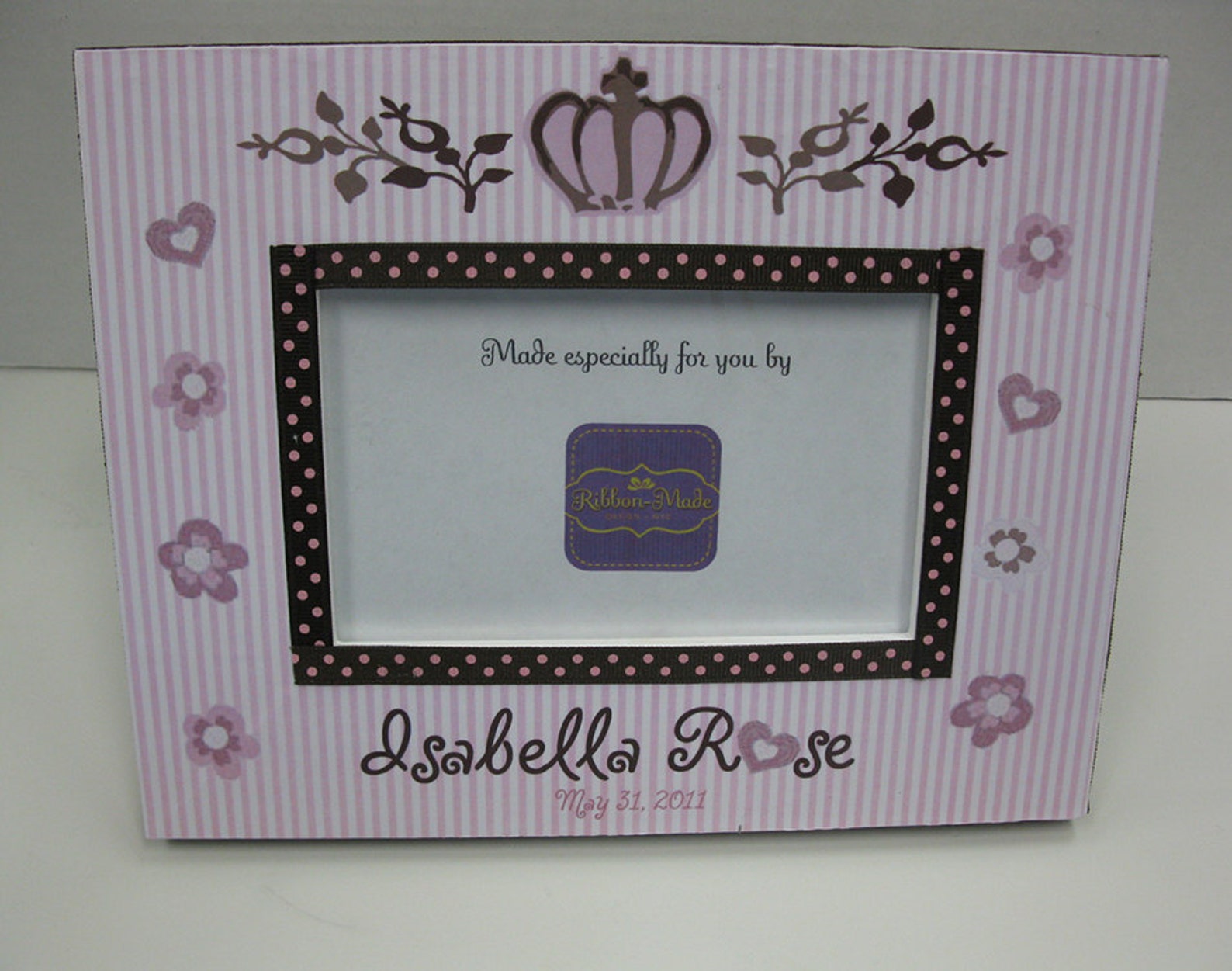 Baby Girl Personalized Frame Designed to Accompany Daniella by - Etsy