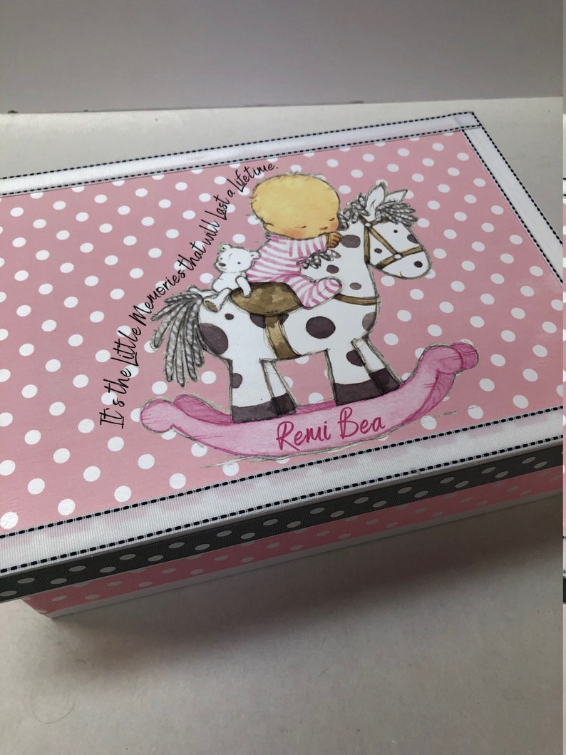 Newborn Rocking Horse Keepsake Box – Baby Memory Box - Etsy