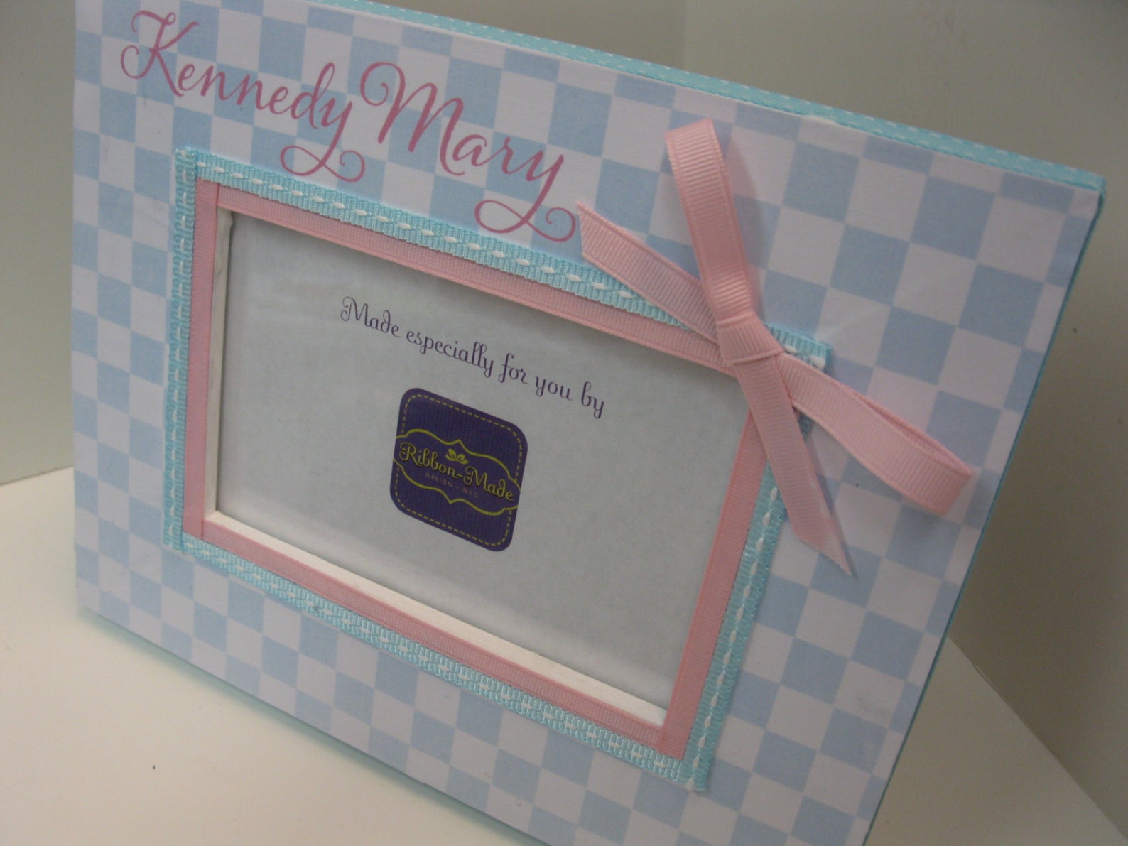 Checkerboard Frame- Personalized With or Without Birthdate - Etsy