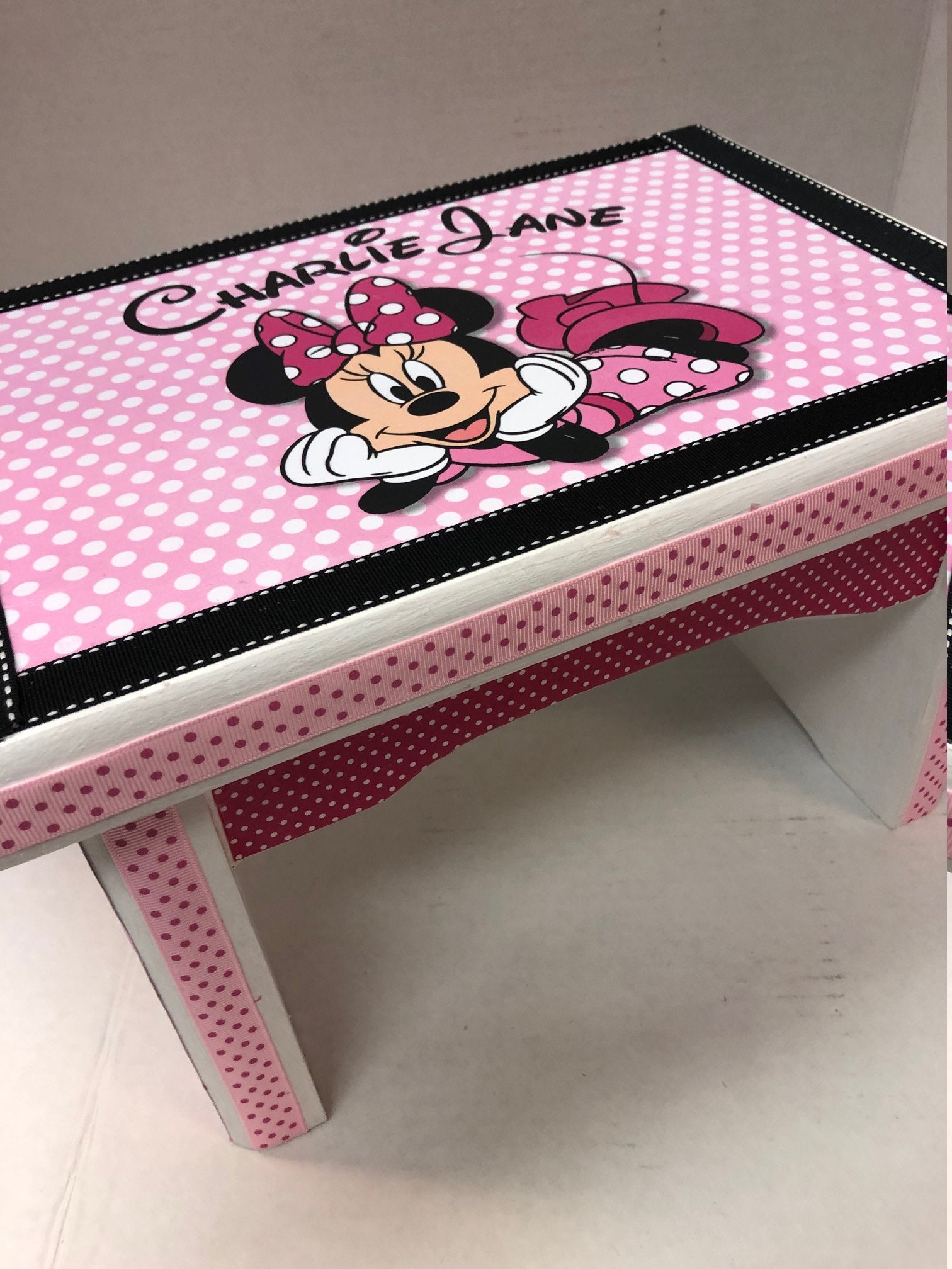 Minnie Mouse Sturdy Bench | Etsy