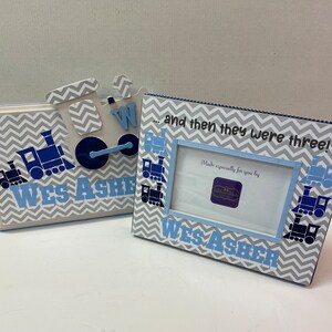 Triplet Frames Damask and Solid to Match Decor - Etsy