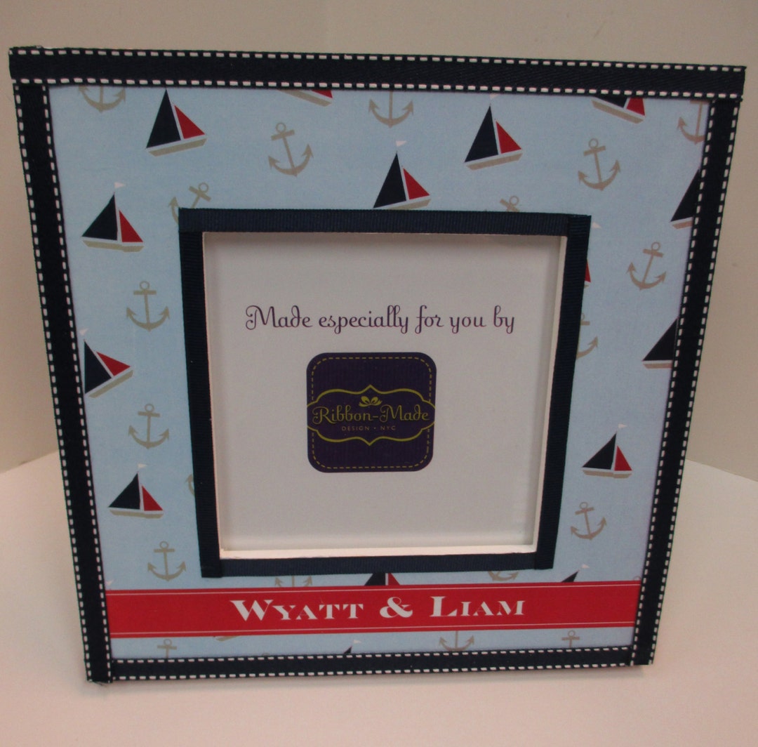 Nautical Theme Frame Personalized- RECTANGLE - Etsy