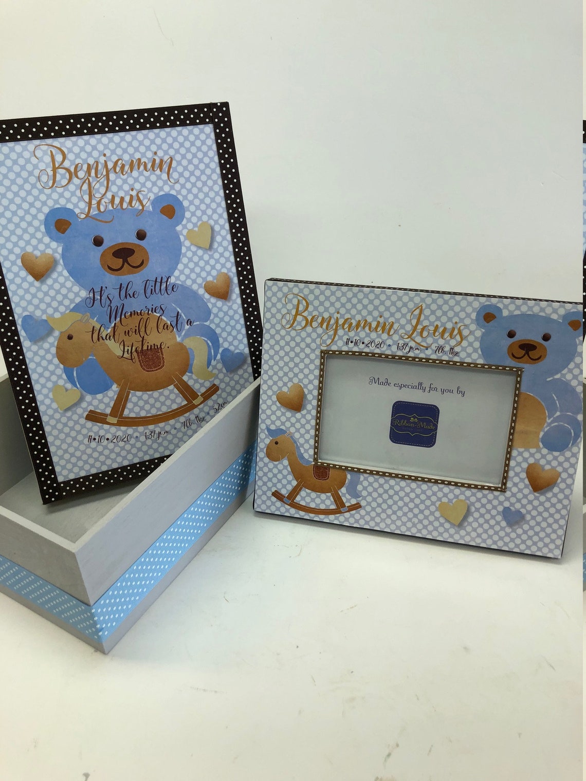 Newborn Time Capsule and Frame Set Boy or Girl | Etsy