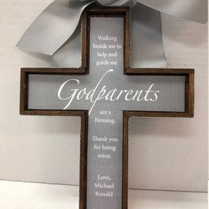Godparents Cross Approx 7 X 9 Inches Any Color Combo - Etsy