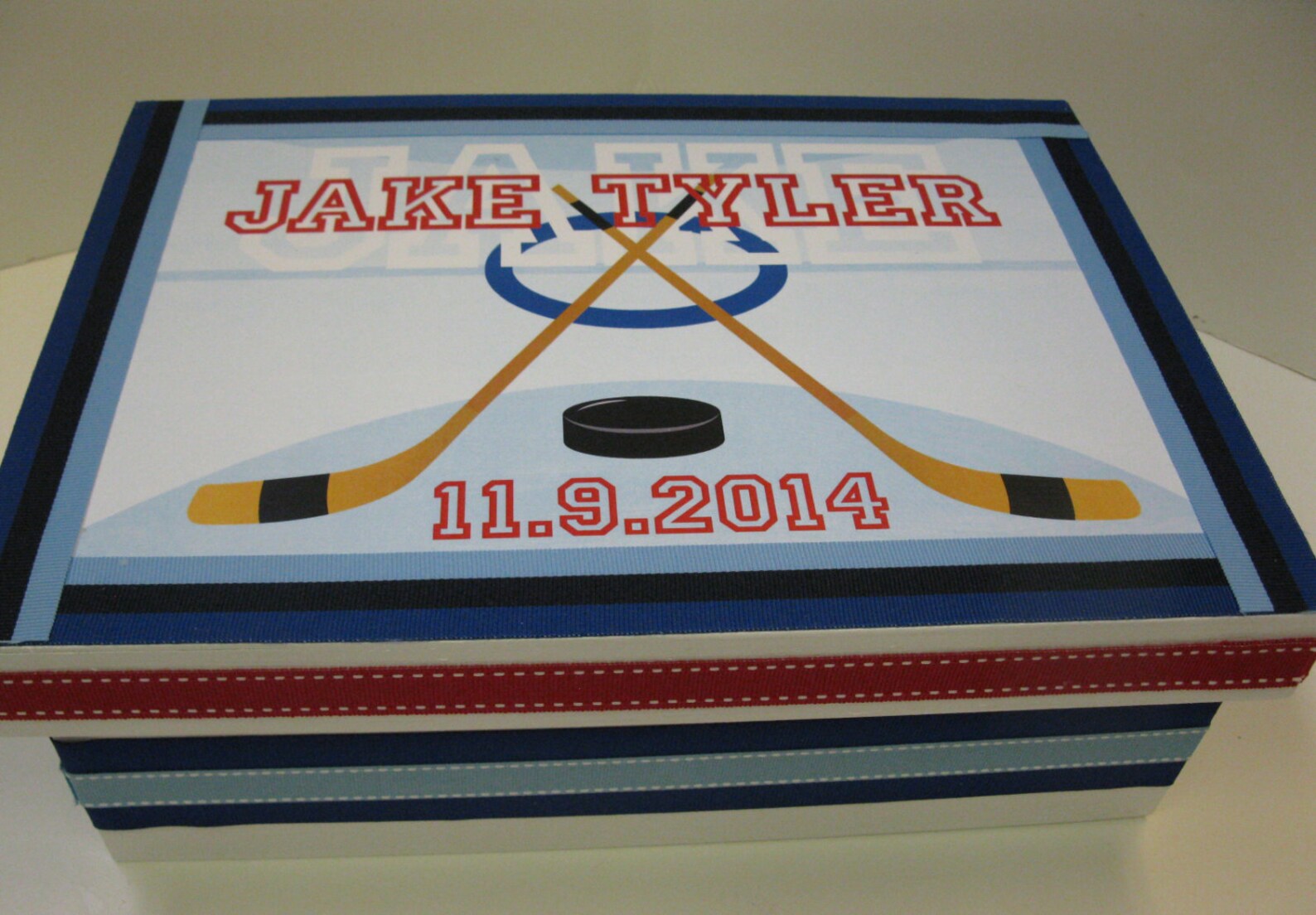 Boys Hockey Themed Keepsake Box - Etsy