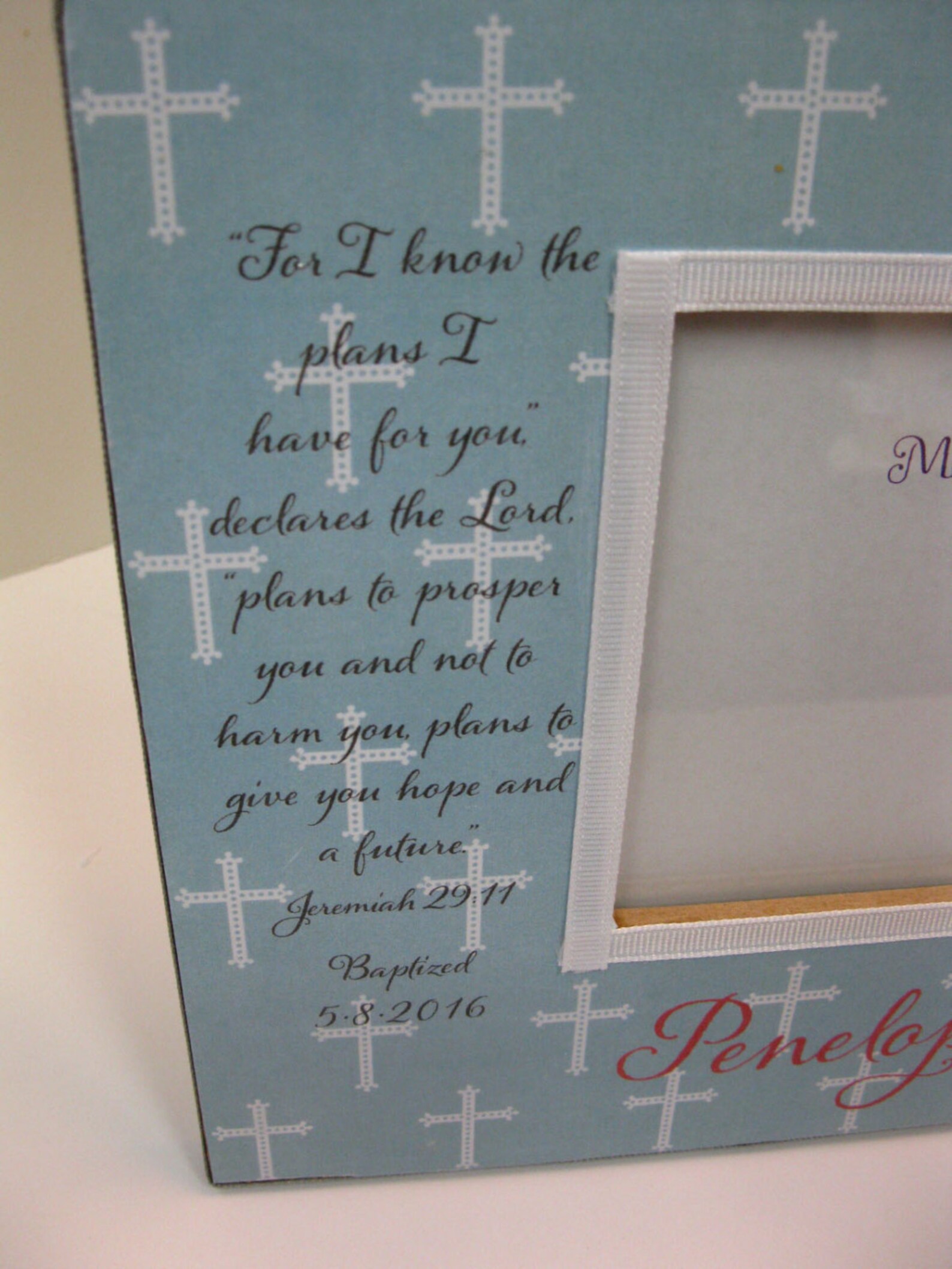 Baptism Frame With Bible Verse - Etsy