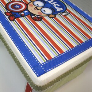 Superhero Luca Capt. America Little Boy's Bench - Etsy