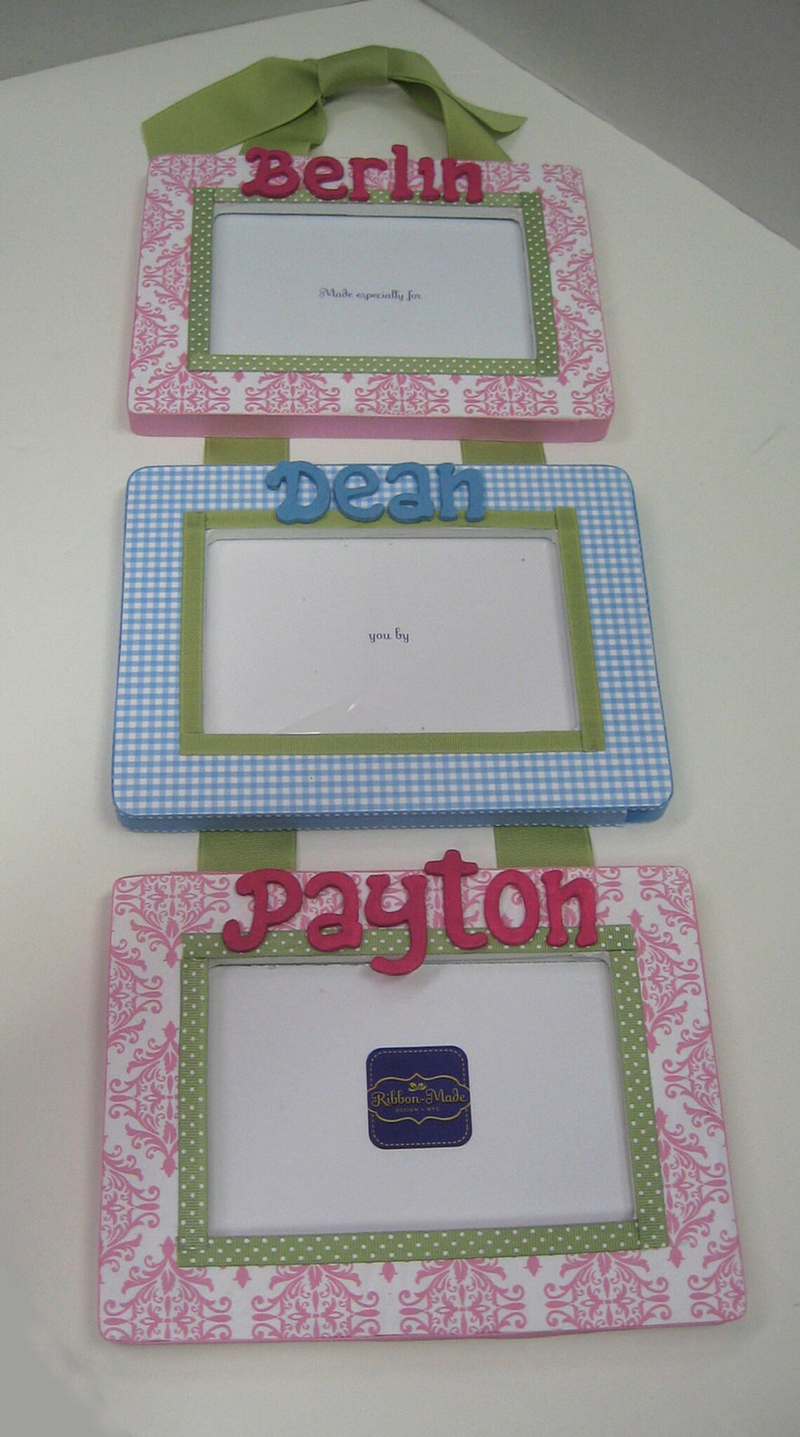 Triplet Frame Gingham and Solid to Match Decor - Etsy