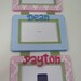 Triplet Frame - Gingham and Solid to Match Decor - Etsy