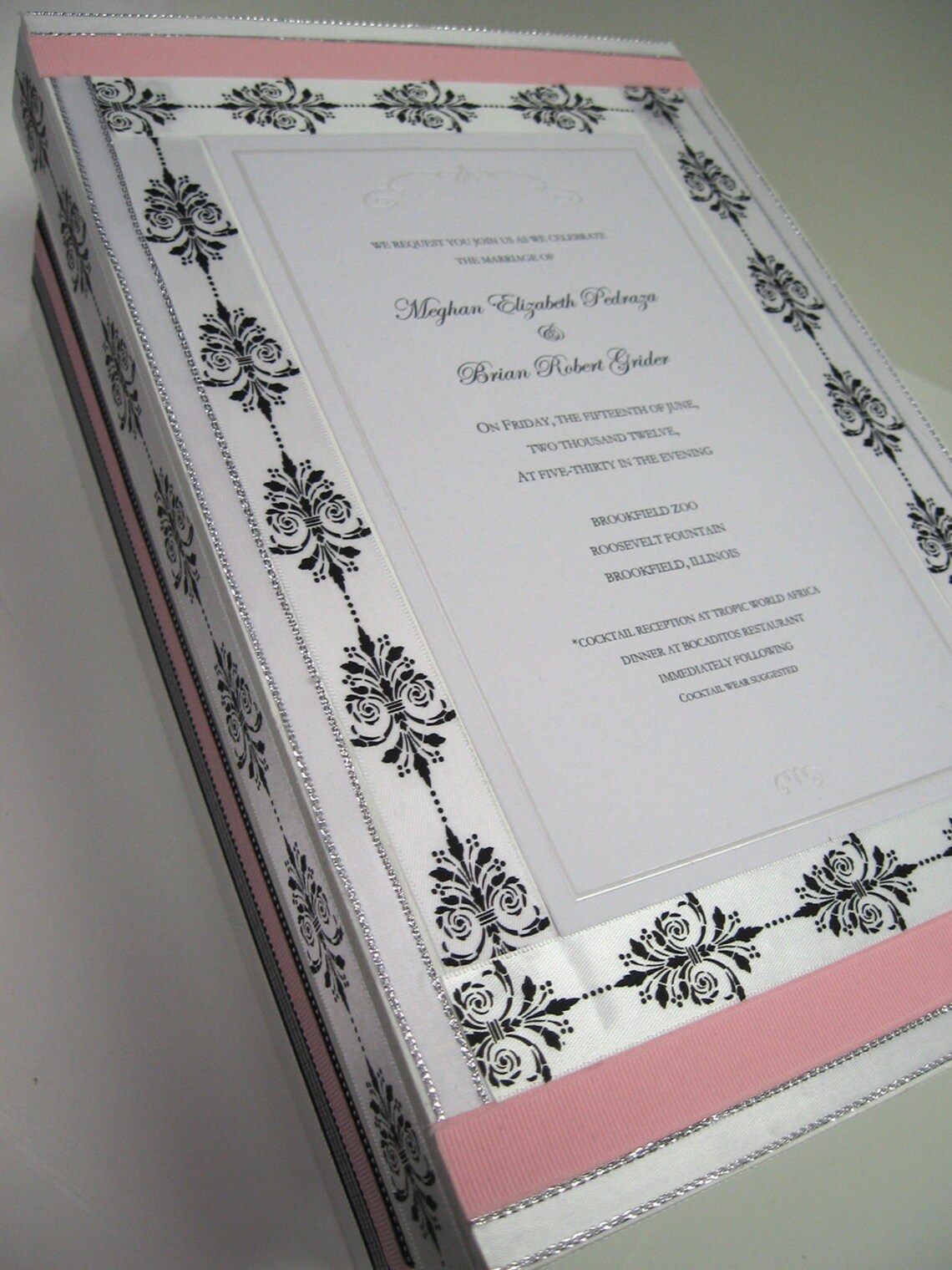 Wedding Invitation Memory Keepsake Box-custom Made 9 - Etsy