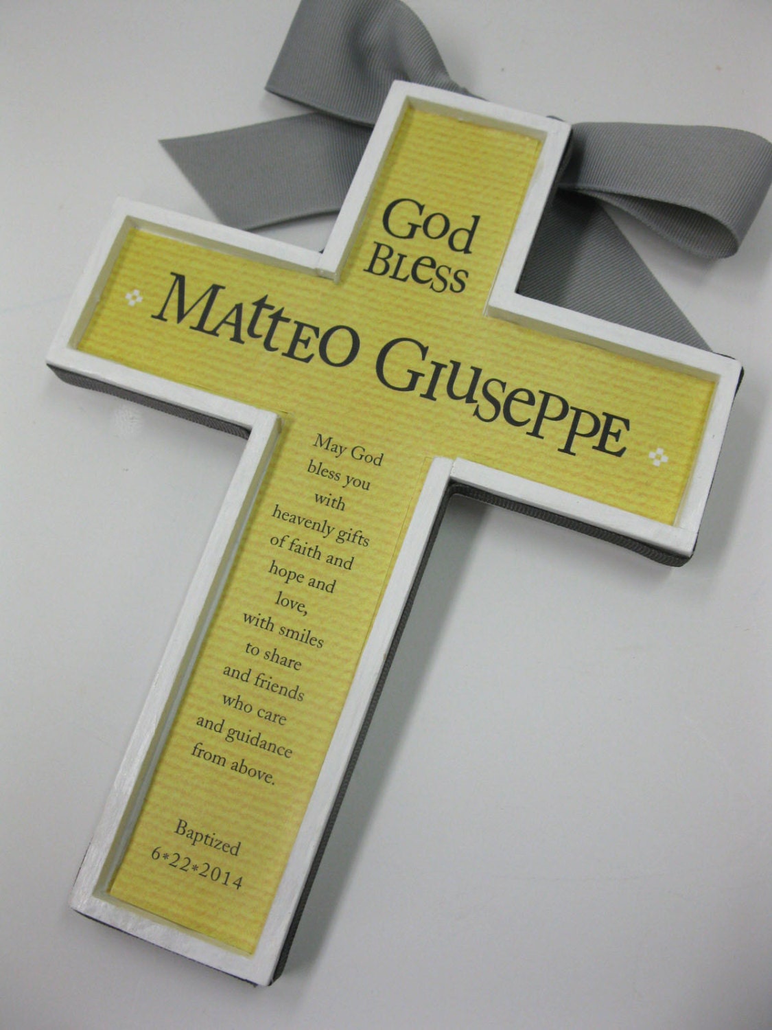 Boy's Baptism Cross any Color Approx 7 X 9 Inches | Etsy