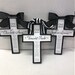 GIFT SET of Triplet Cross Baptism Christianity Set to Honor a Birth ...