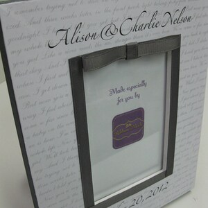 Vertical Wedding Song Frame - Etsy