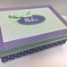 Gingham and Minidot Keepsake Box Personalized/ Any Color - Etsy
