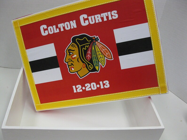 Chicago Blackhawk Keepsake Box Personalized for Your Blackhawk - Etsy