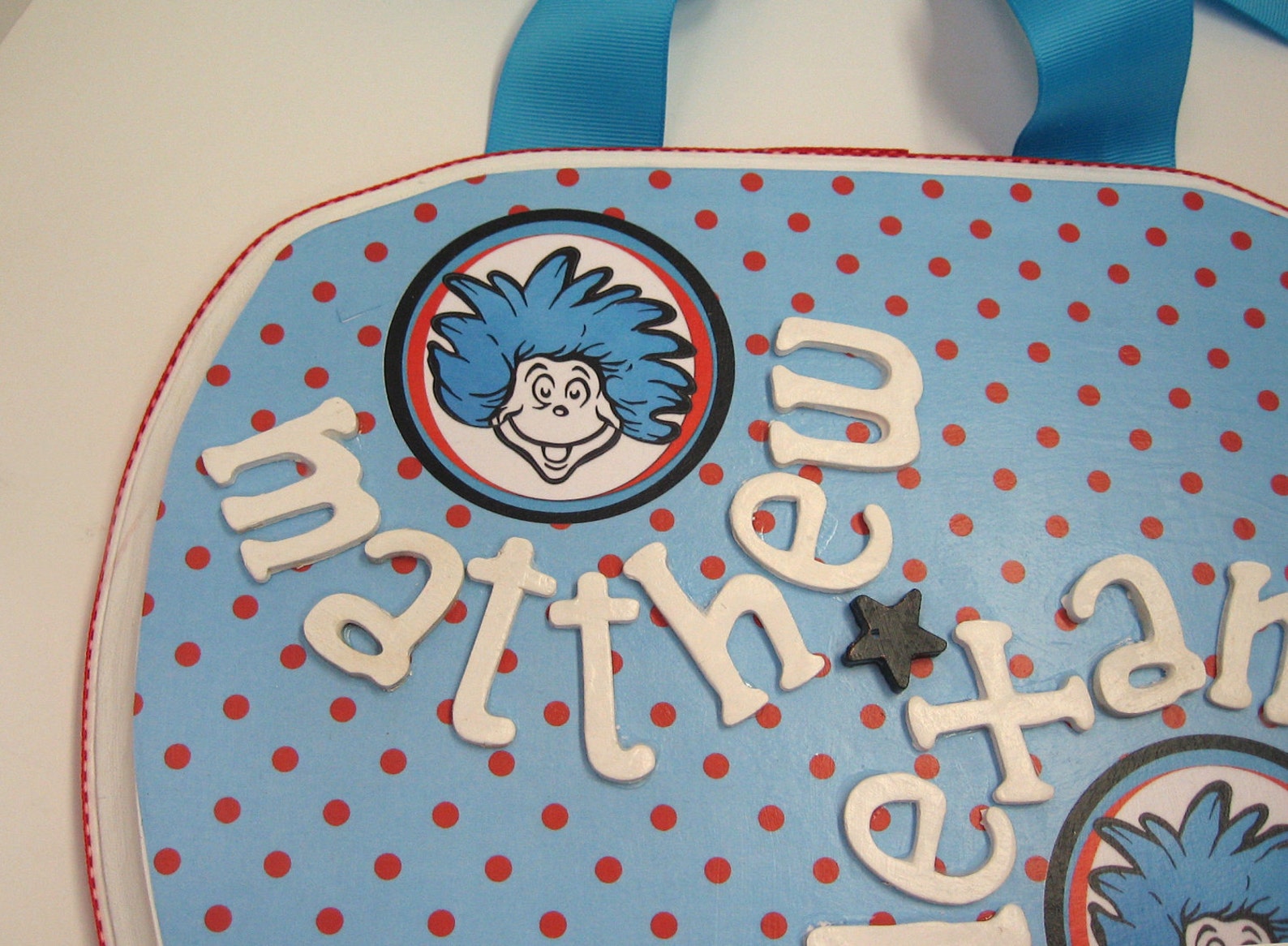 Thing 1 /thing 2 Room Plaque- Personalized 9x12 - Etsy