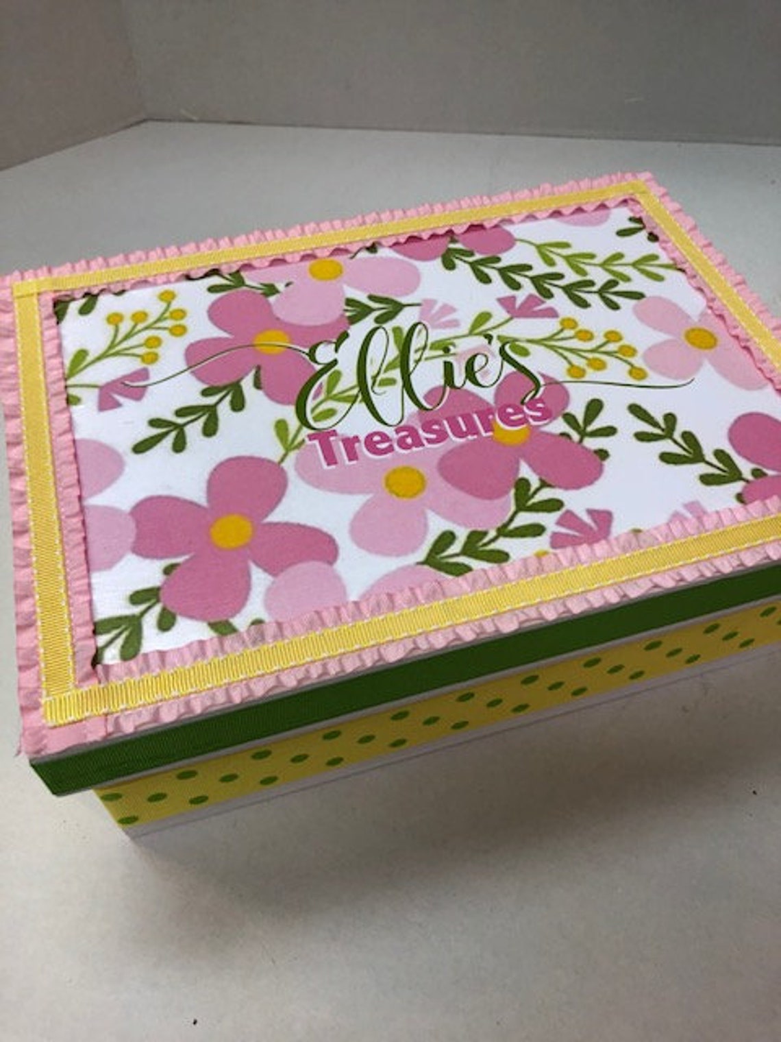 Treasure Box Personalized/ Flowery - Etsy