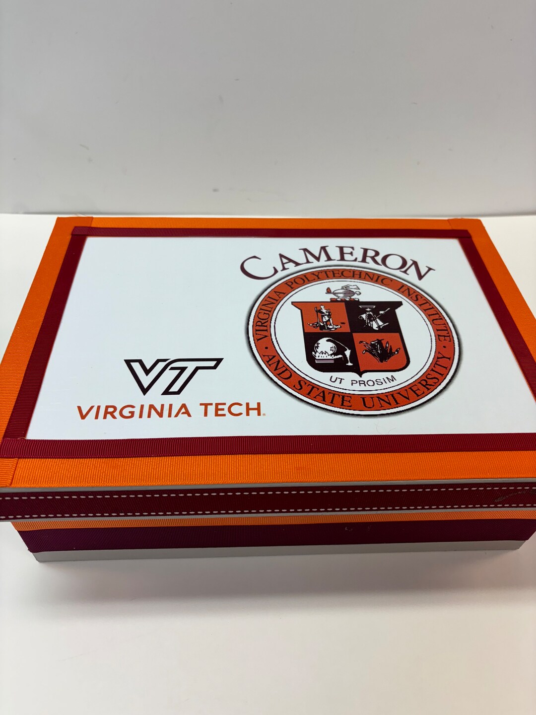College Graduation Keepsake Catch-all Box- Great Grad Gift- Virginia ...