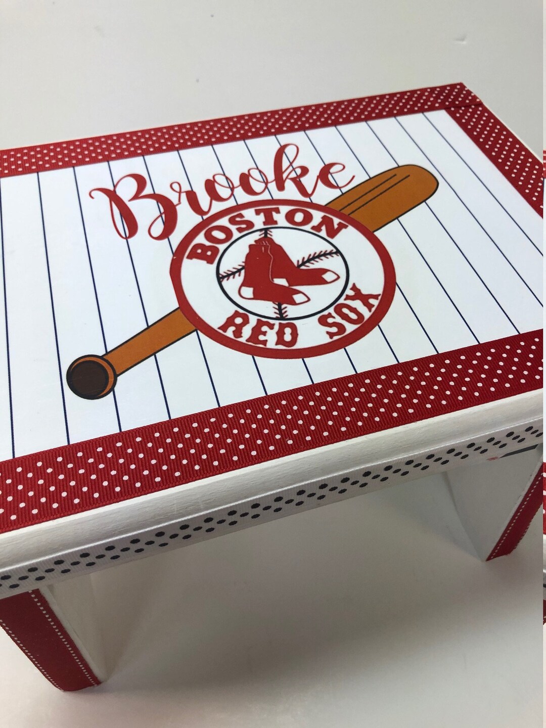 Little Girl's Red Sox Baseball Bench Red Sox Baseball Team - Etsy