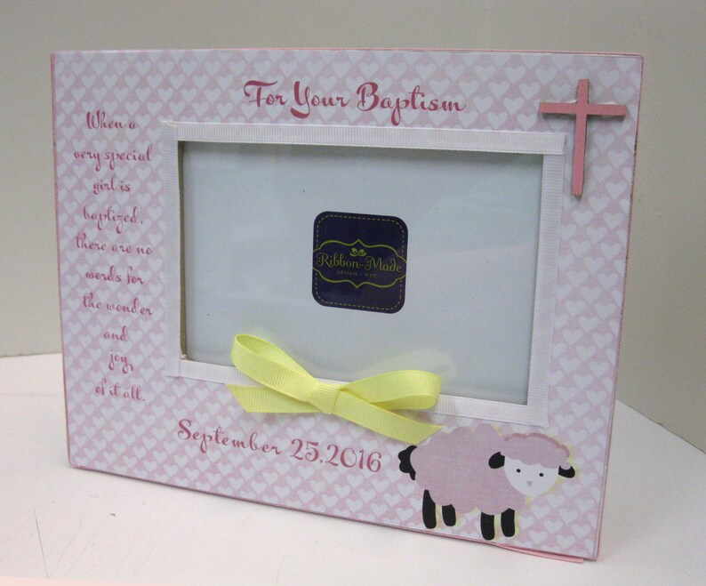 Baptism Frame With Poem and Cross - Etsy