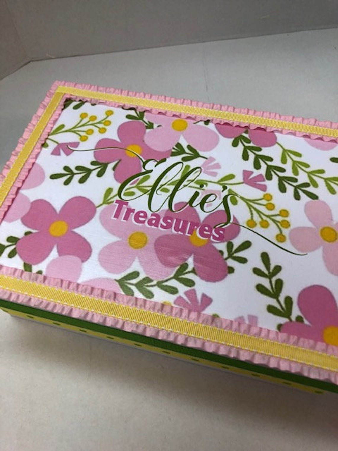 Treasure Box Personalized/ Flowery - Etsy