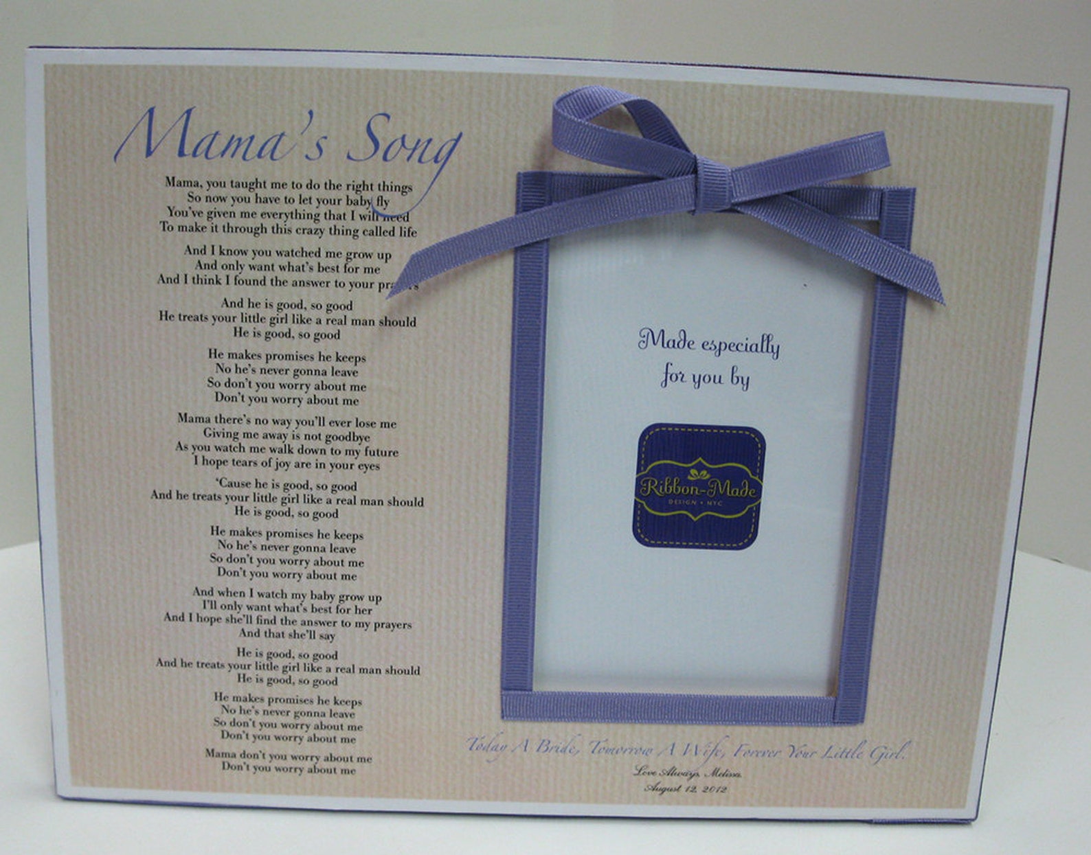 Father Daughter Dance Song/mother Daughter Song Frames With - Etsy