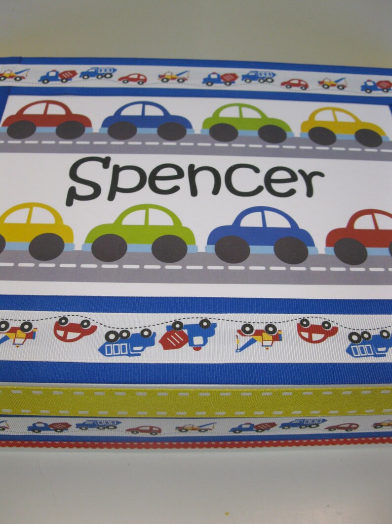 Car Theme Boys Keepsake Box personalized - Etsy