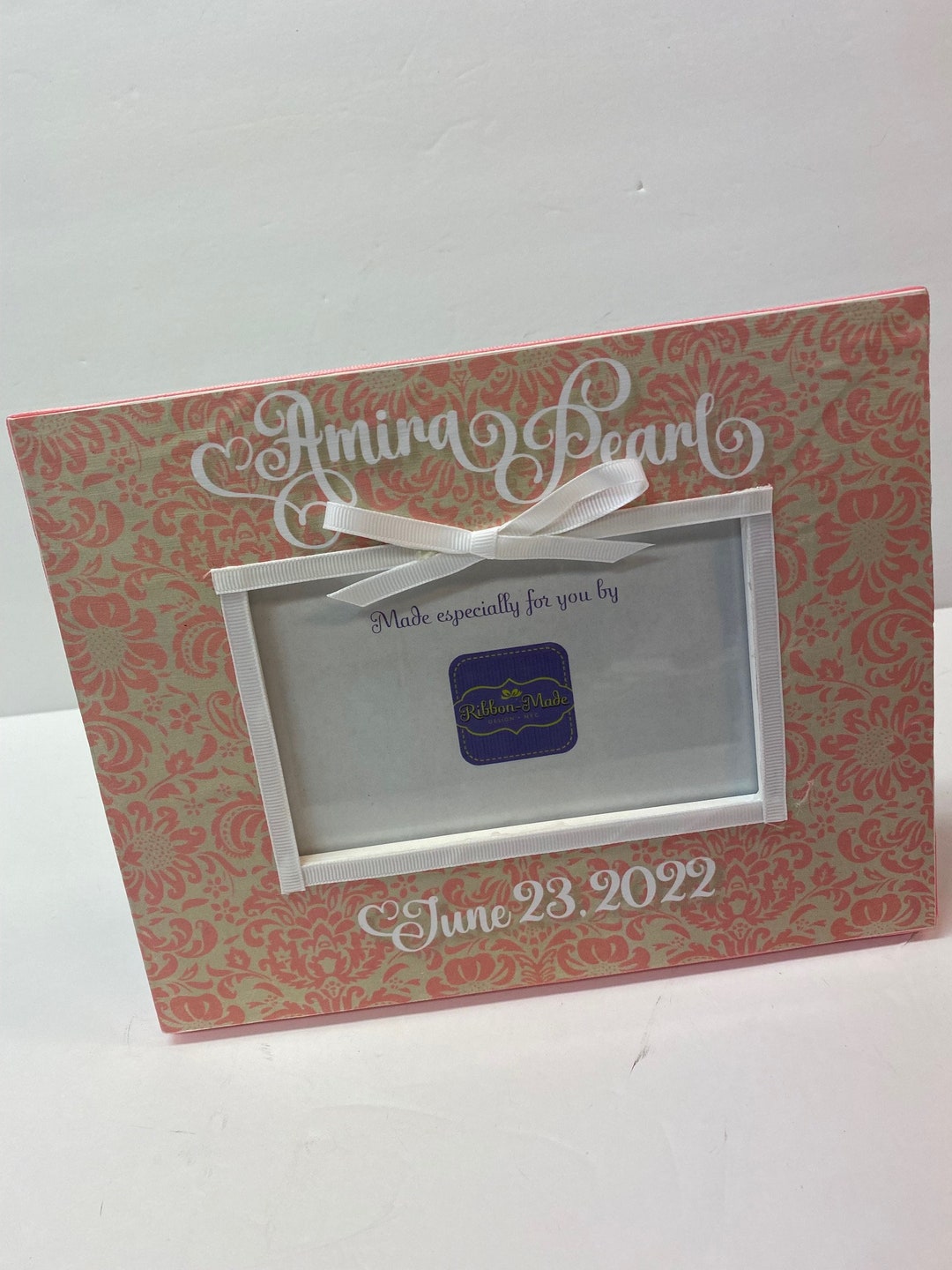 Personalized Damask Frame- Any Colors - Etsy