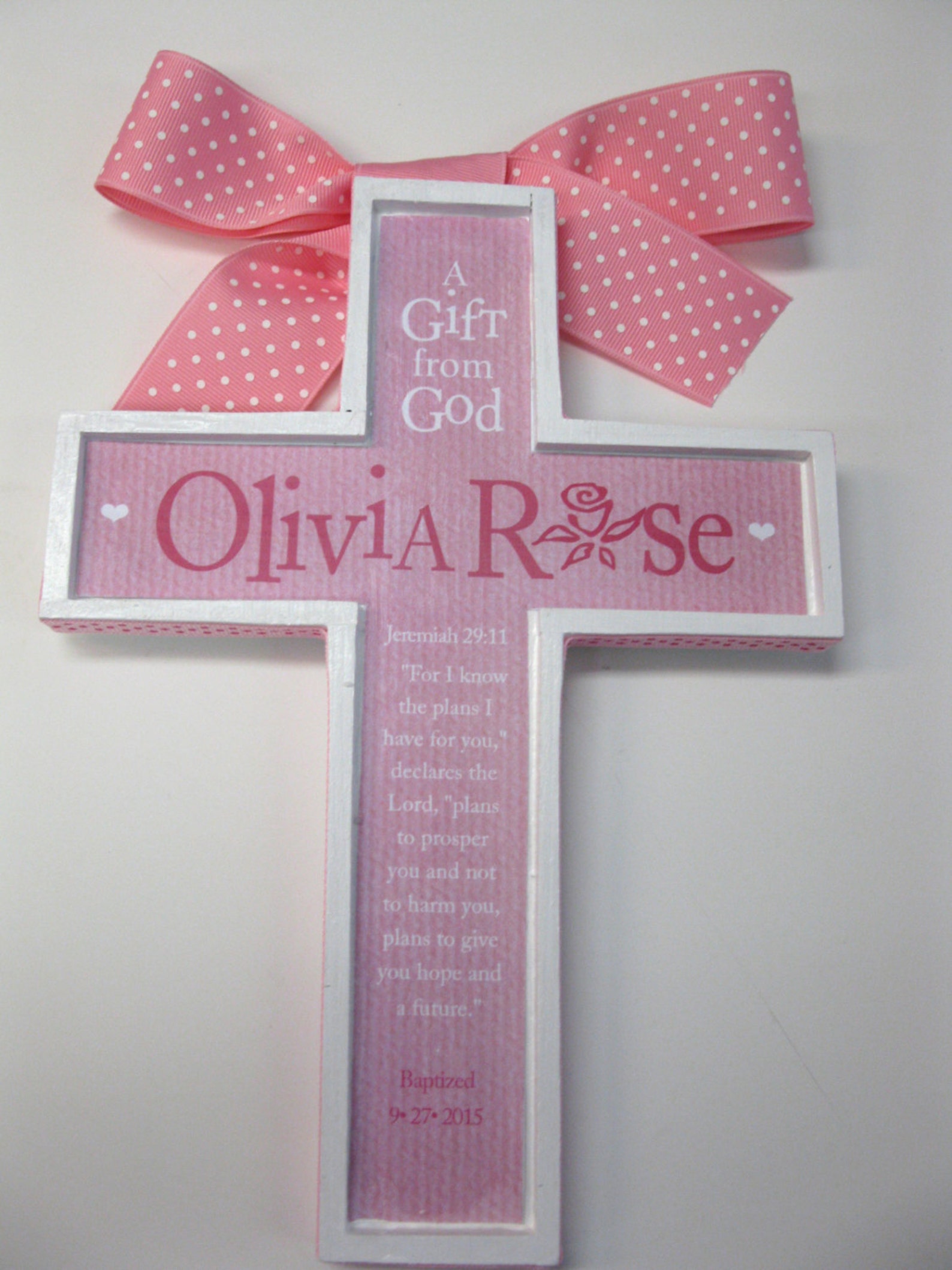 GIFT SET of Twin Cross Baptism Christianity Set to Honor a | Etsy