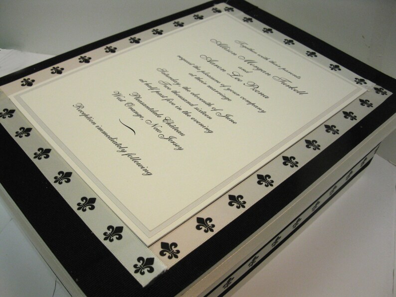 Wedding Invitation Memory Keepsake Box-custom Made | Etsy