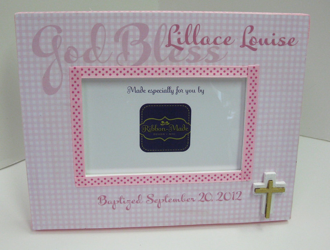 Baby GIRL Baptism/ Christening Frame - Etsy