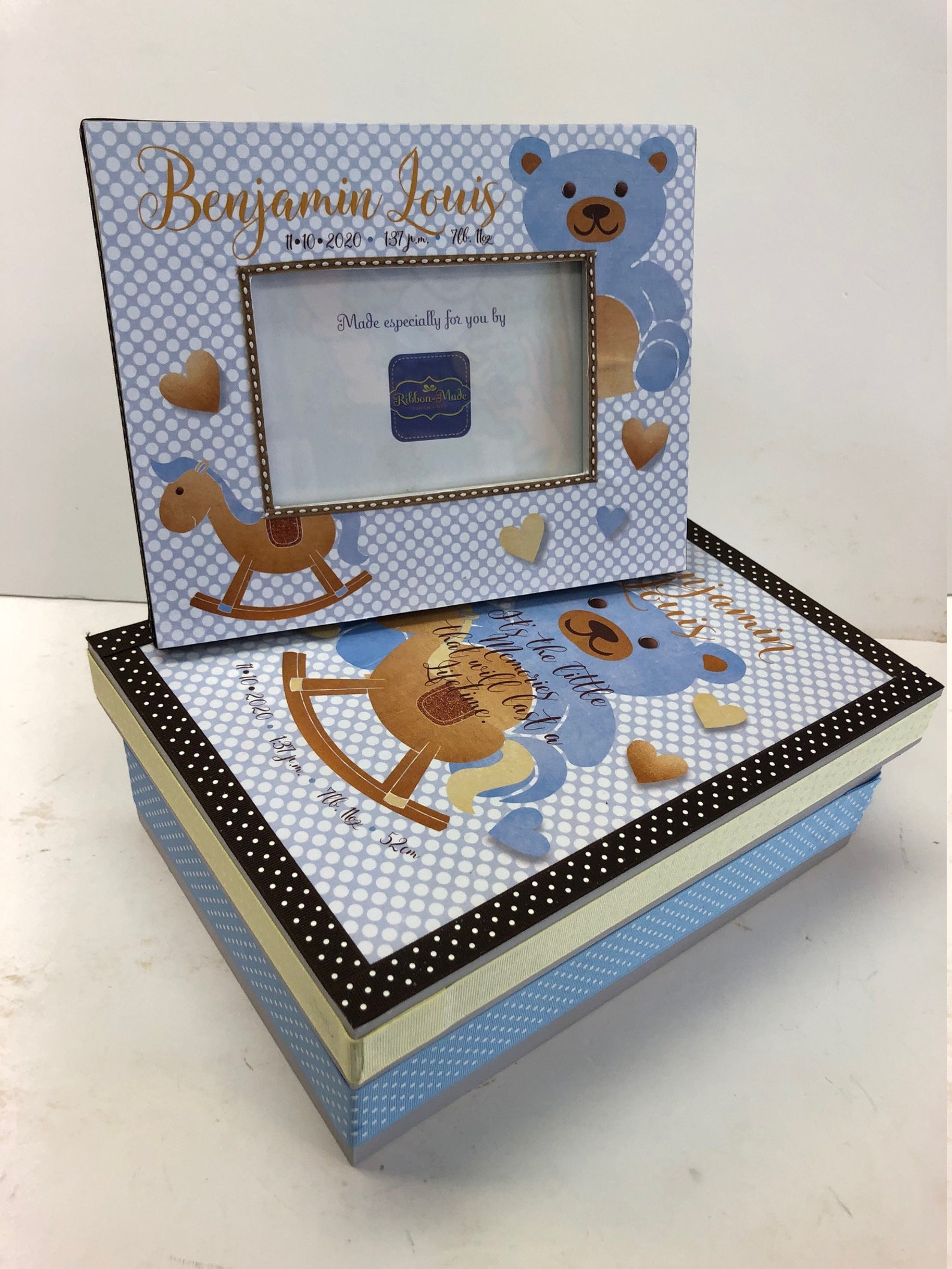 Newborn Time Capsule and Frame Set Boy or Girl | Etsy