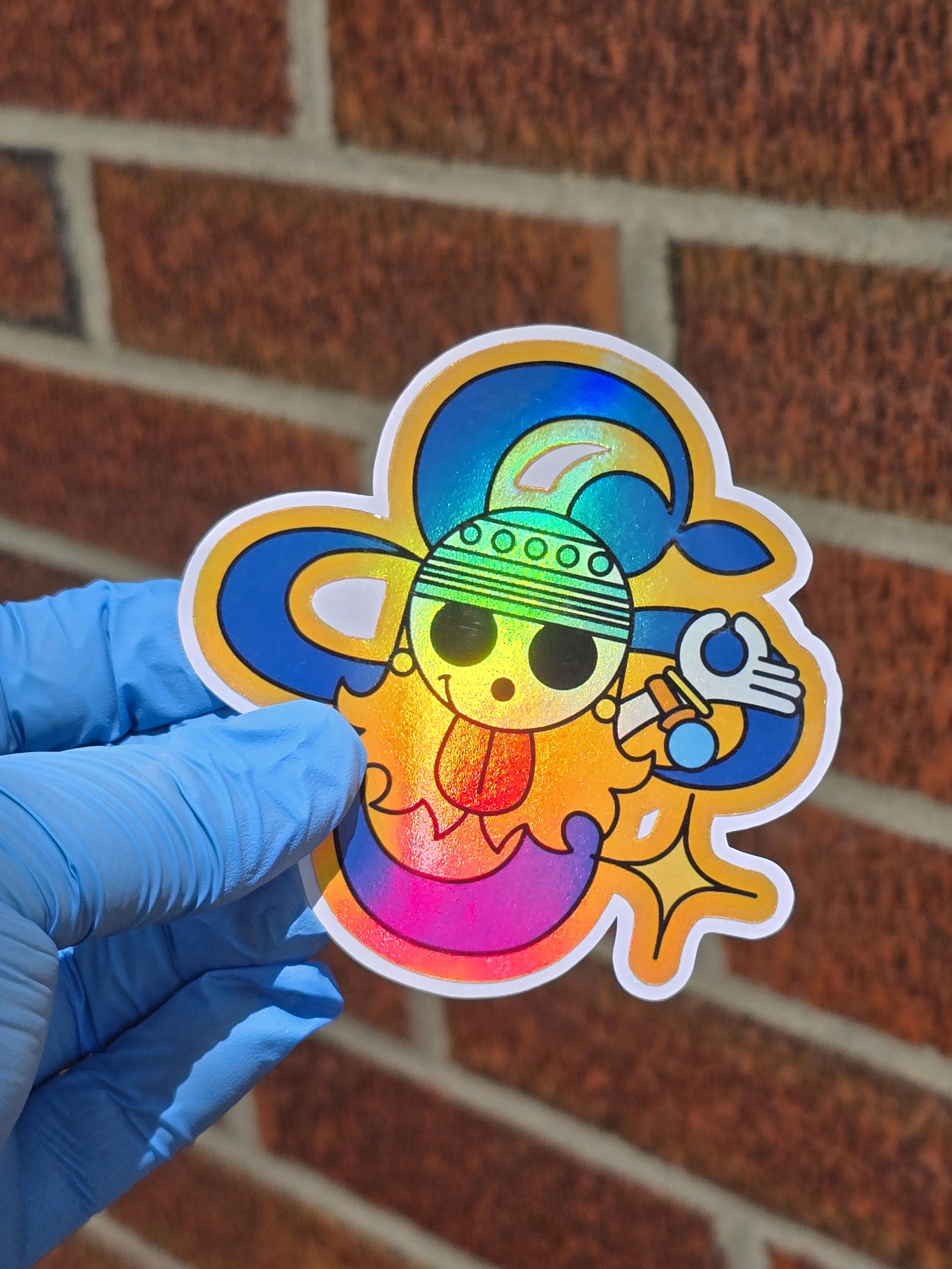 One Piece Nami Jolly Roger | Easy-peel | Holographic - Etsy