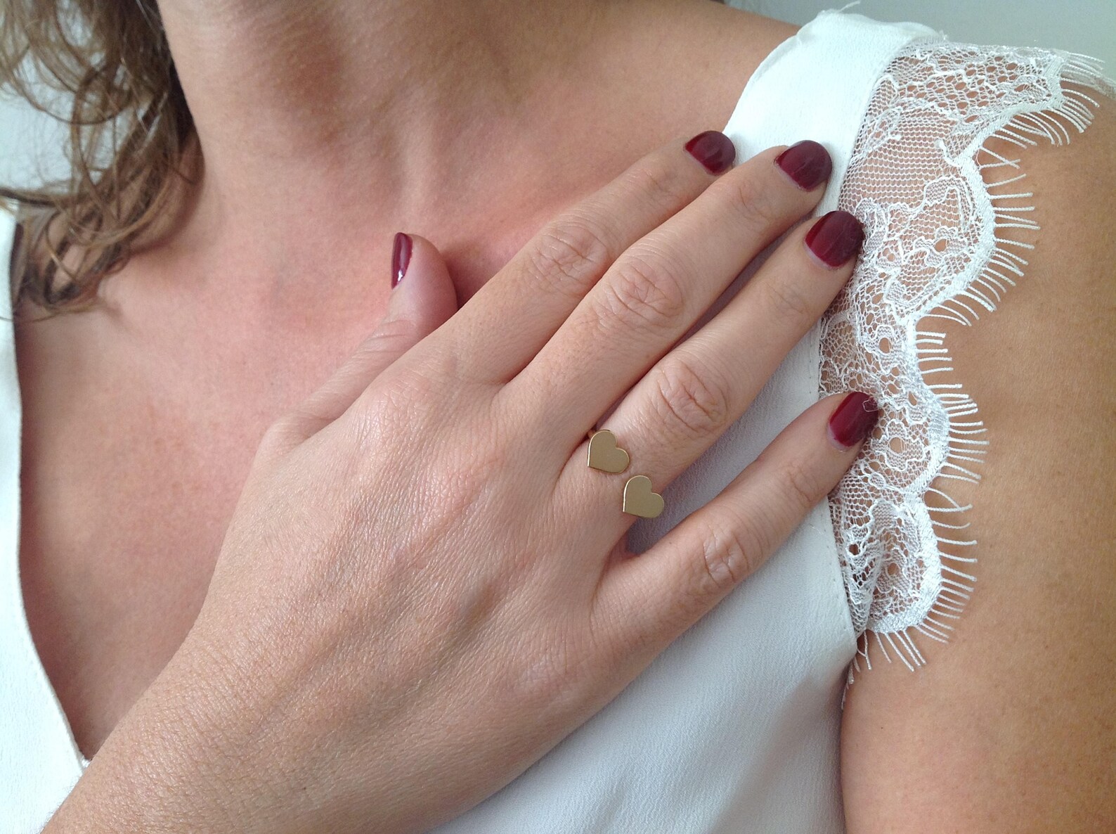 Heart Ring Love Ring Open Ring Heart Jewelry Elegant Ring | Etsy