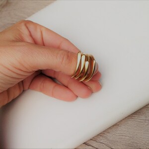 4 Rings Set, Stacking Rings, Gold Stacking Rings, Stackable Rings ...