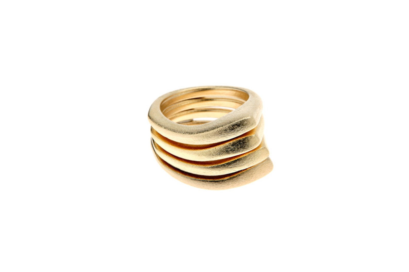 4 Rings Set Stacking Rings Gold Stacking Rings Stackable - Etsy