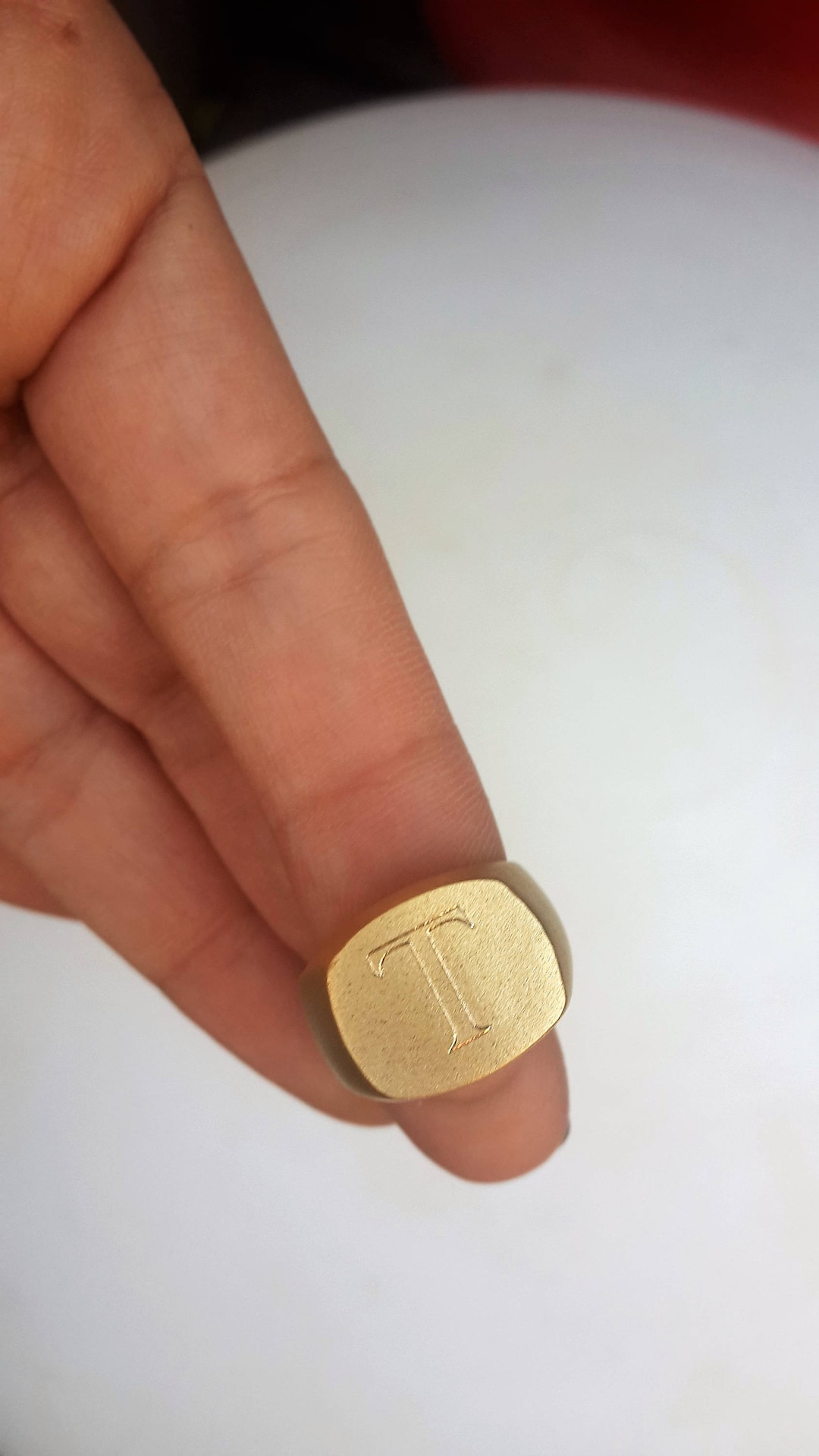 Signet Ring, Seal Ring, Initial Ring, Personalized Ring, Engraved Ring ...