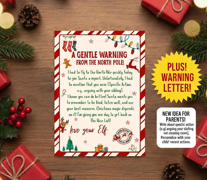 Editable Elf Letters Mega Bundle: I'm Back Goodbye Elf Return Letter ...