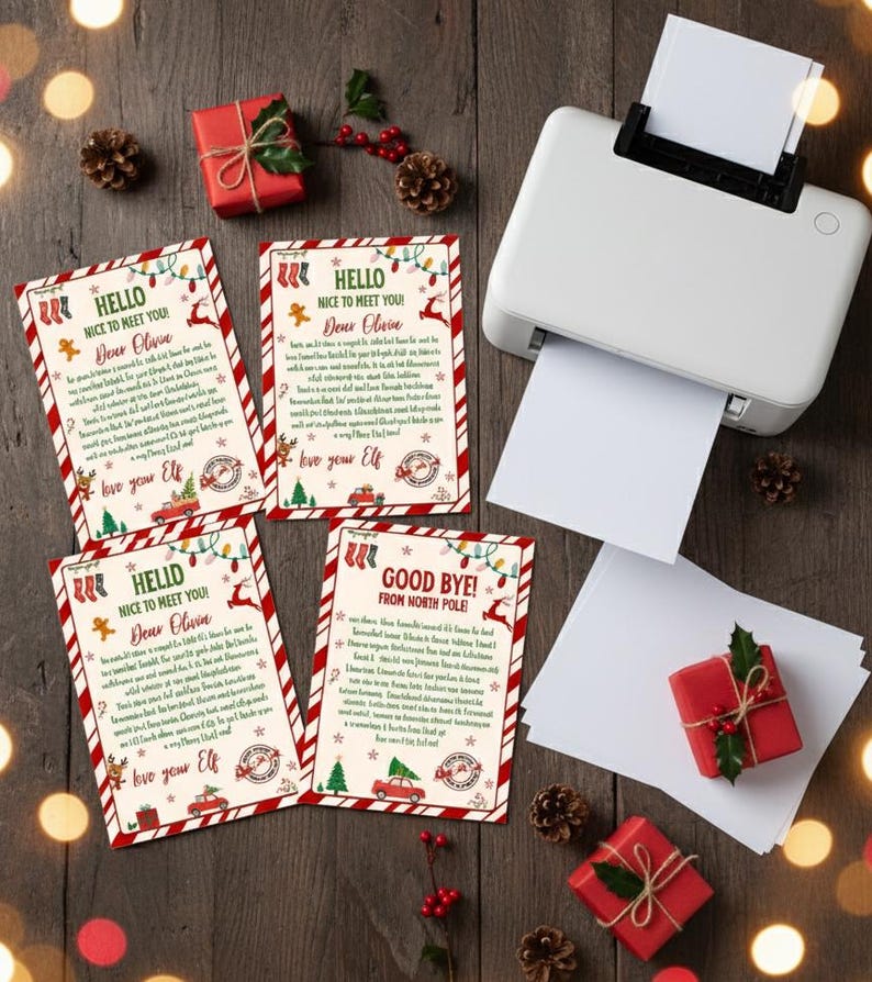 Editable Elf Letters Mega Bundle: I'm Back Goodbye Elf Return Letter ...
