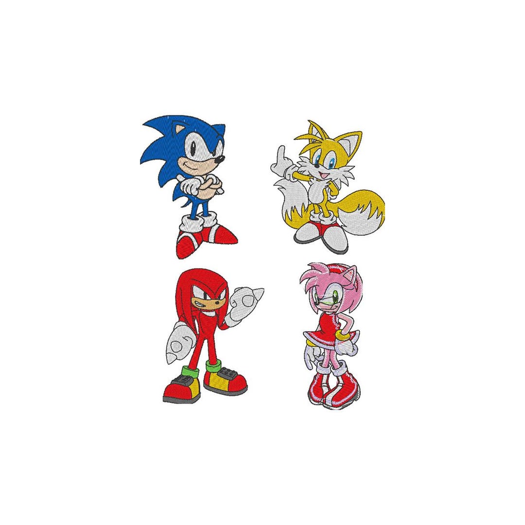 Embroidery Design Sonic Inspired Pack - 4x4 Hoop - Etsy
