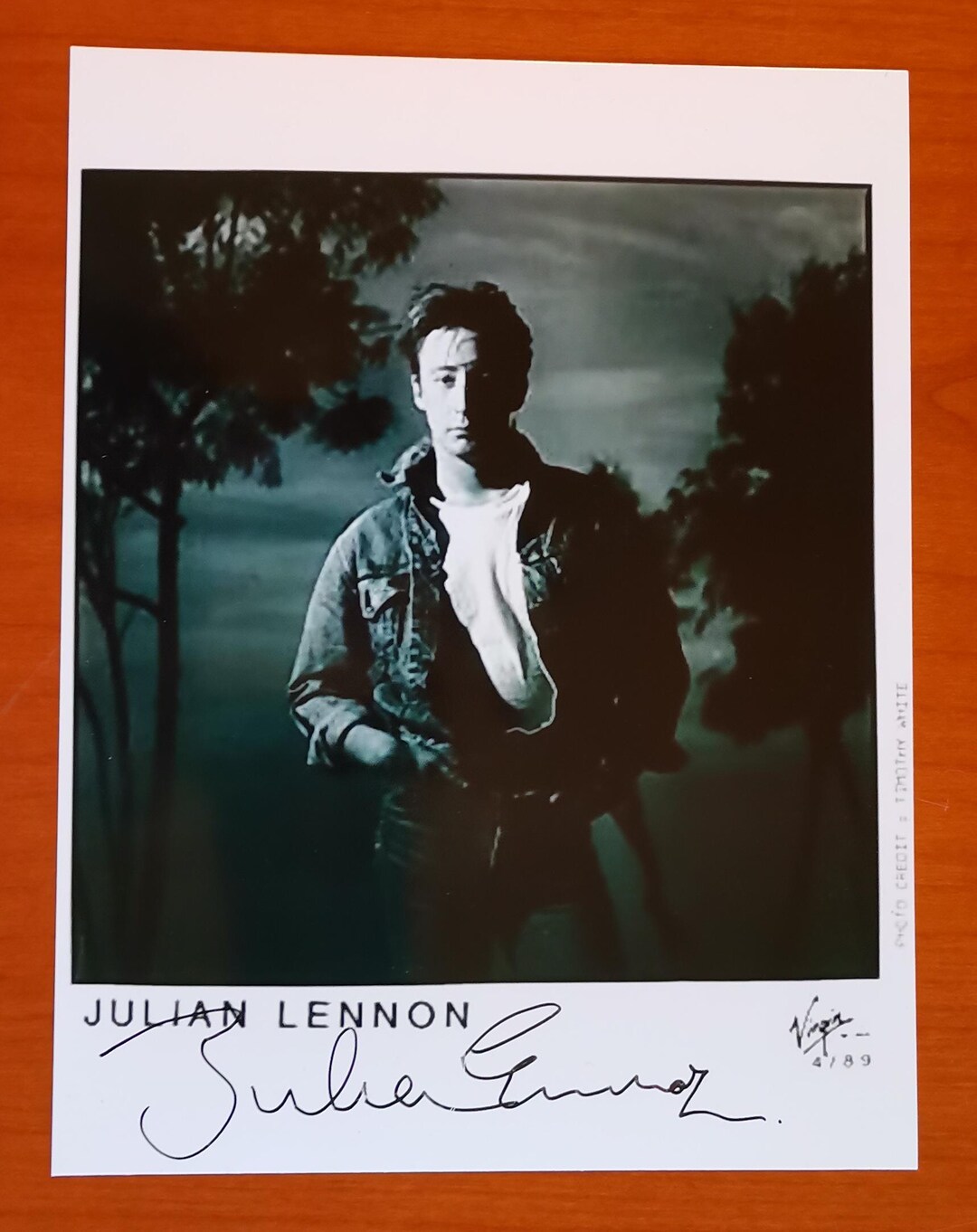 Julian Lennon, Saltwater 25, Autograph Original Signed 8x6 Inch Photo ...