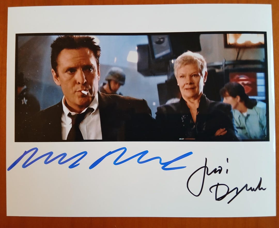 Michael Madsen and Judi Dench, Die Another Day, Both Signed 10x8 Inch ...