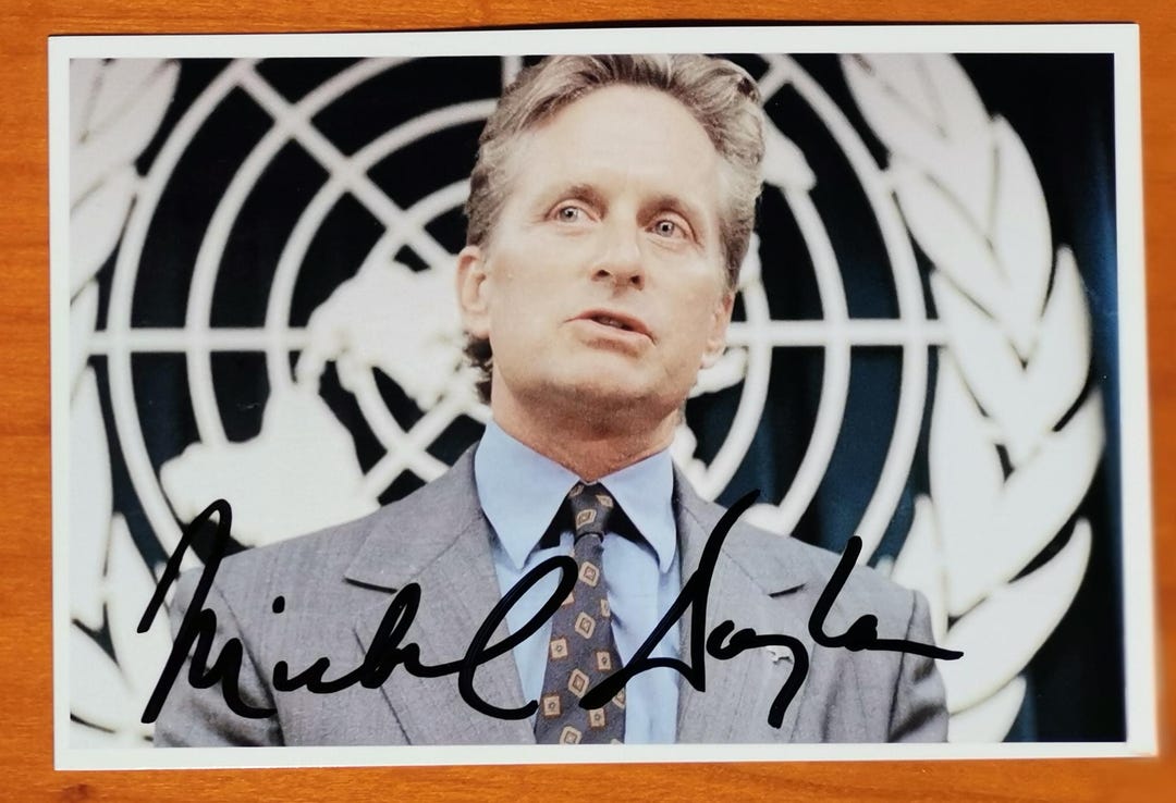 Michael Douglas, Autograph Original Signed 6x4 Inch Photo, Romancing ...