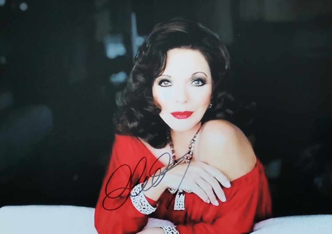 Joan Collins, Sue Ellen Ewing, Autograph Original Signed 12x8 Inch Photo, Dynasty - Etsy